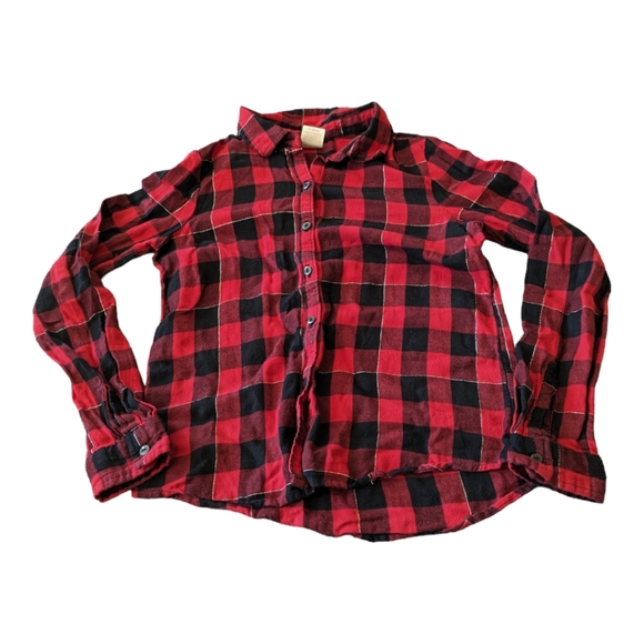 Faded Glory | Shirts & Tops | Faded Glory Red And Black Plaid ...